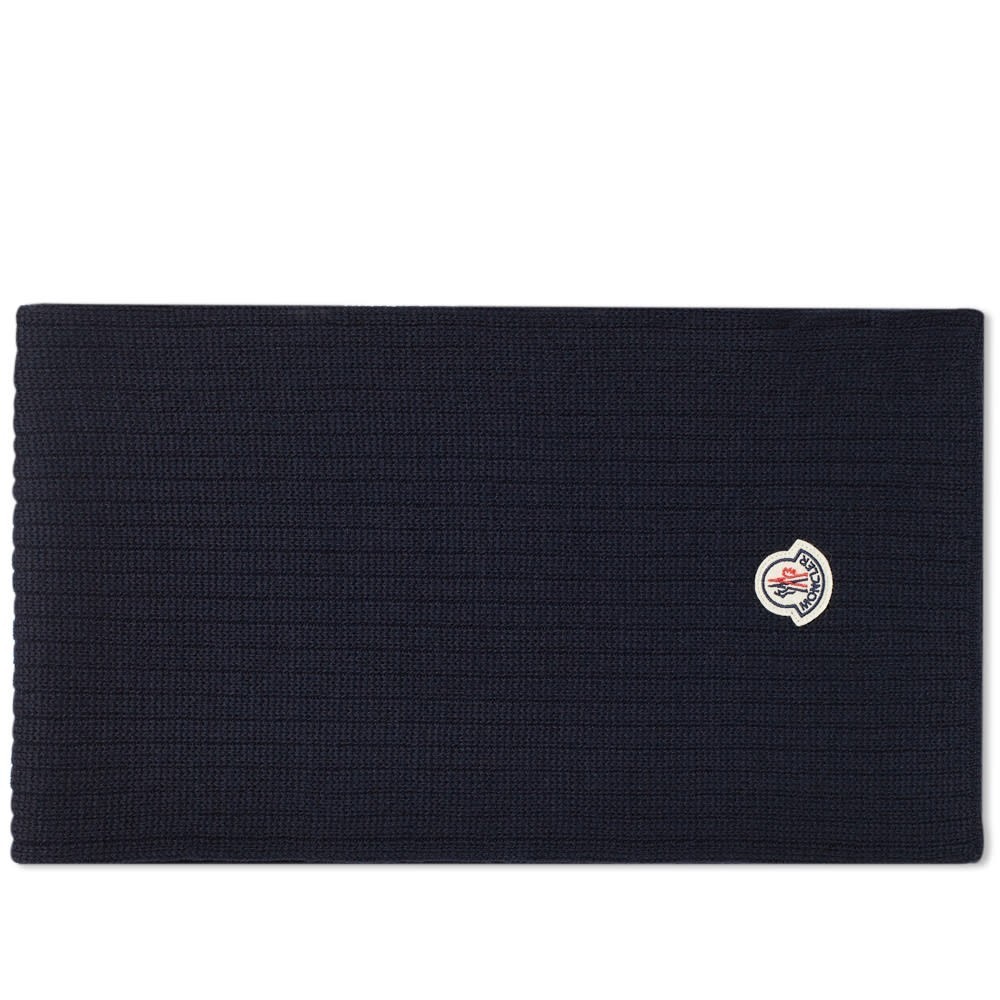 Moncler Ribbed Logo Scarf Moncler
