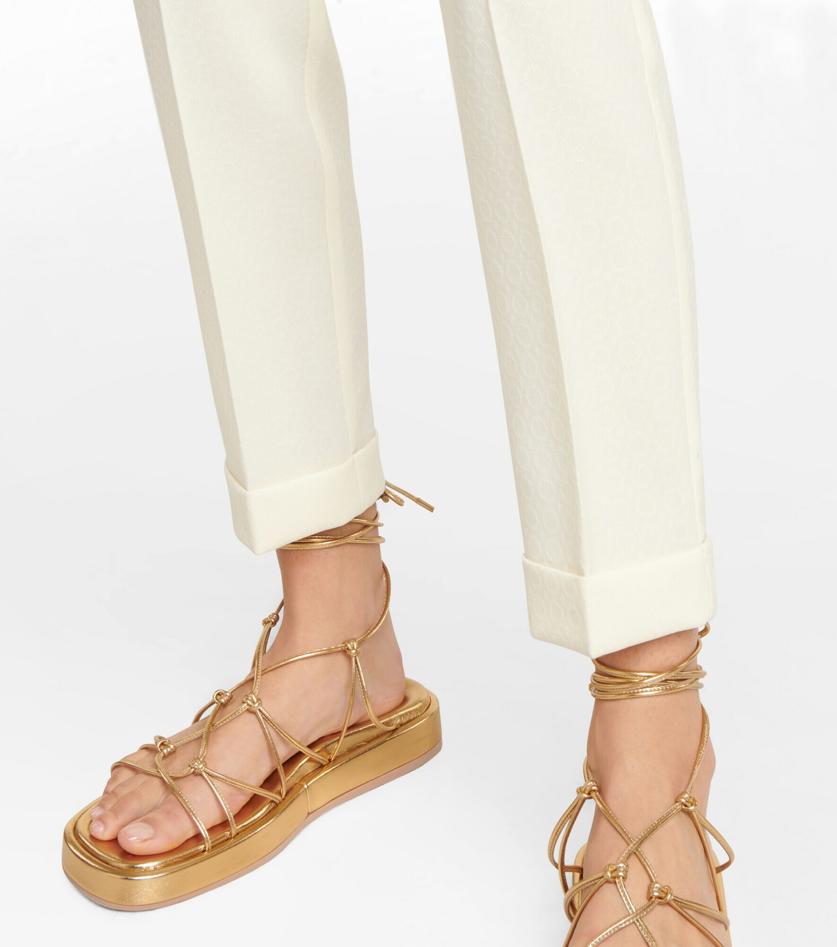 Etro - Cropped jacquard wool pants Etro