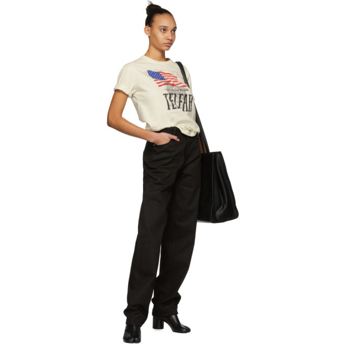 Telfar Beige Simple Tour T-Shirt Telfar