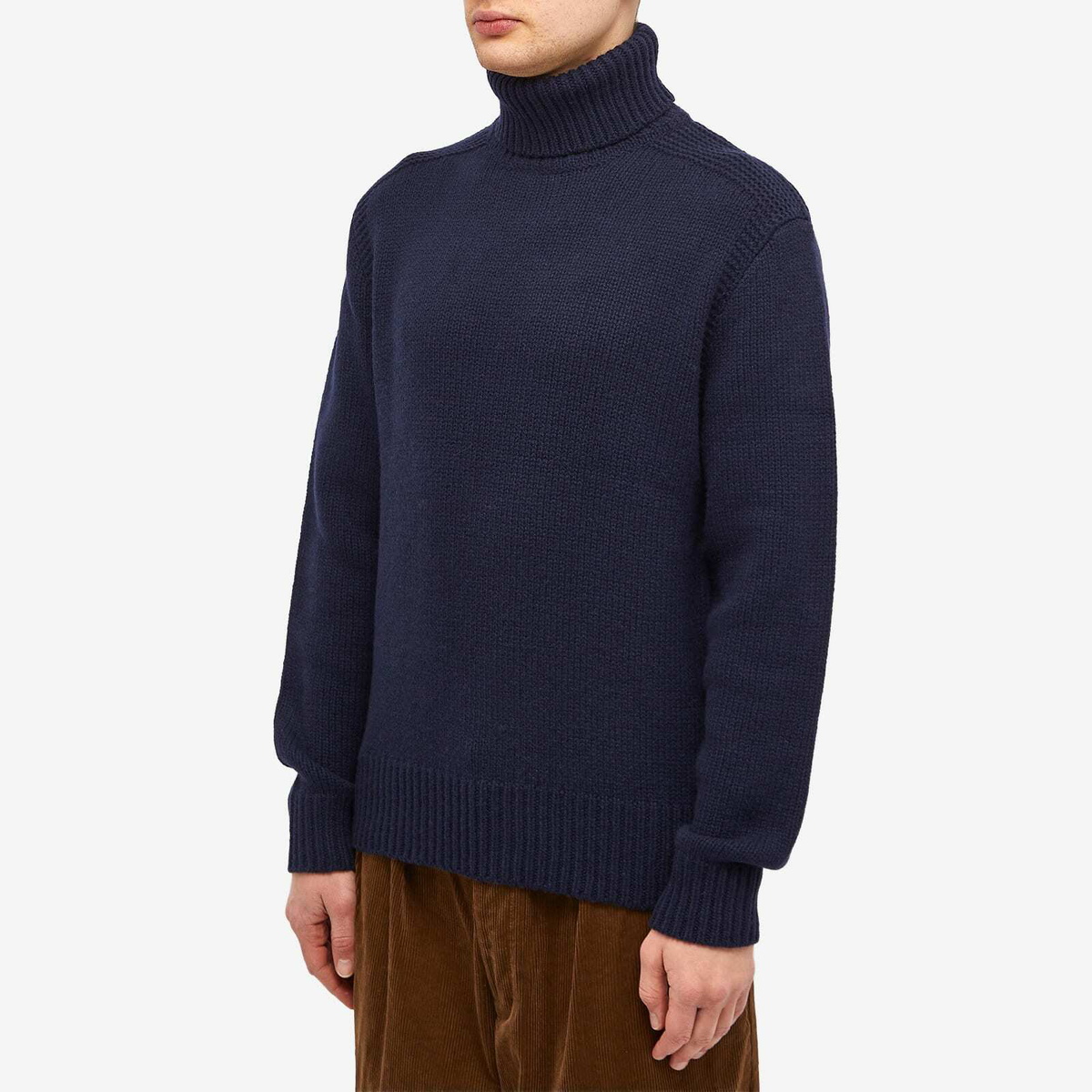 Polo Ralph Lauren Men's Wool Cashmere Turtle Neck Jumper in Hunter Navy ...