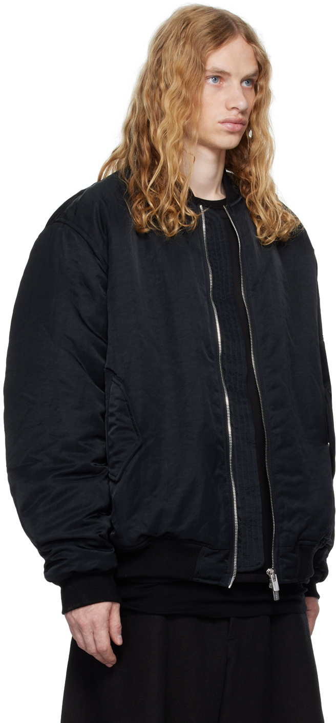 A Diciannoveventitre Black B1 Bomber Jacket
