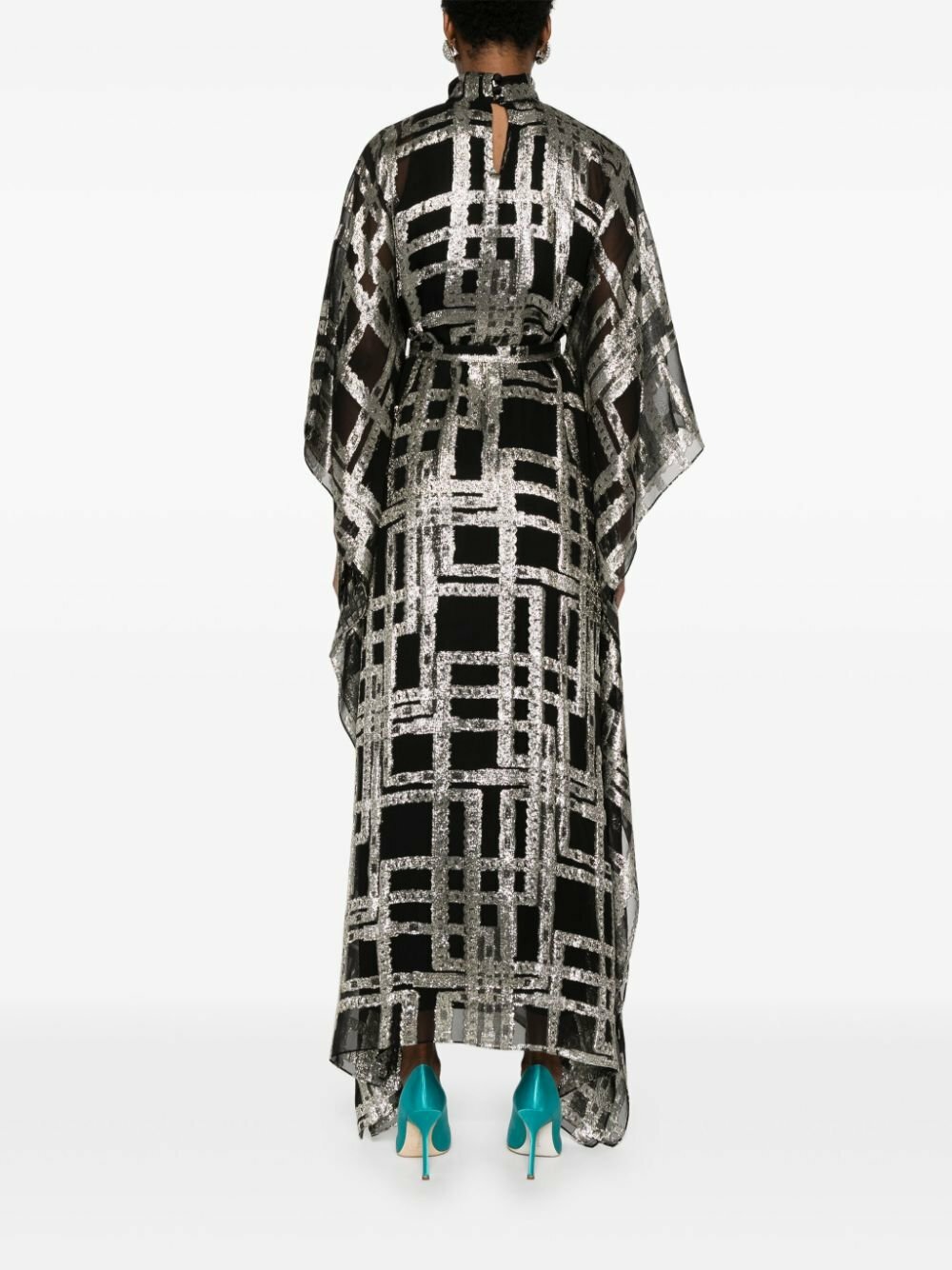 Taller Marmo Black Checked Dress Taller Marmo