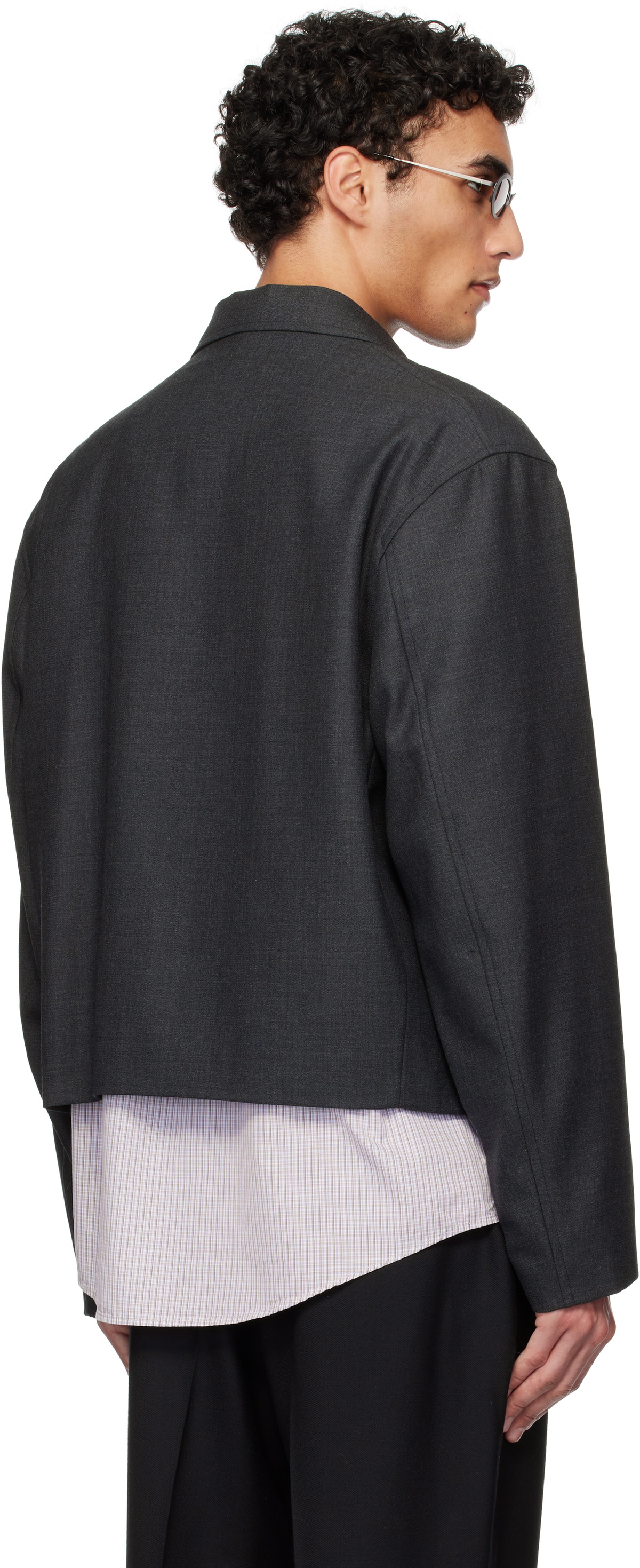 OUR LEGACY Gray Mini Jacket Our Legacy