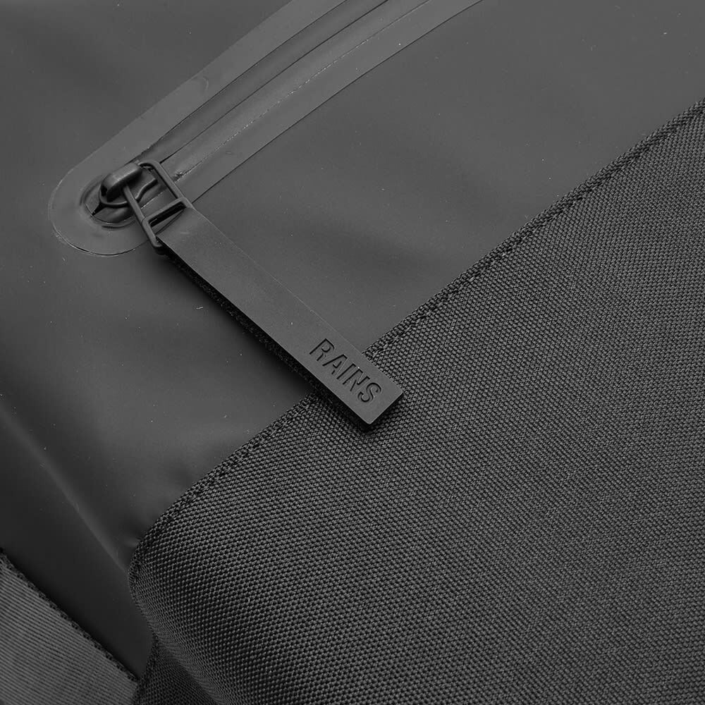 Rains Men's Trail Rolltop Backpack in Black Rains