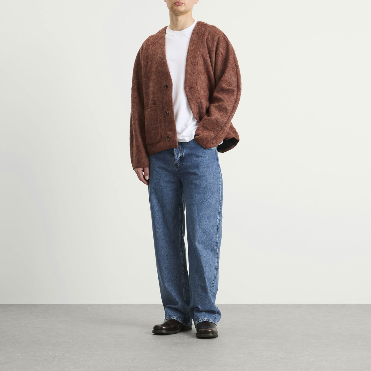A Kind of Guise Men's Kaan Cardigan in Hairy Sienna A Kind of Guise