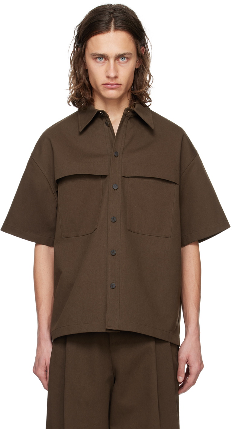 LE17SEPTEMBRE Brown Layered Shirt LE17SEPTEMBRE