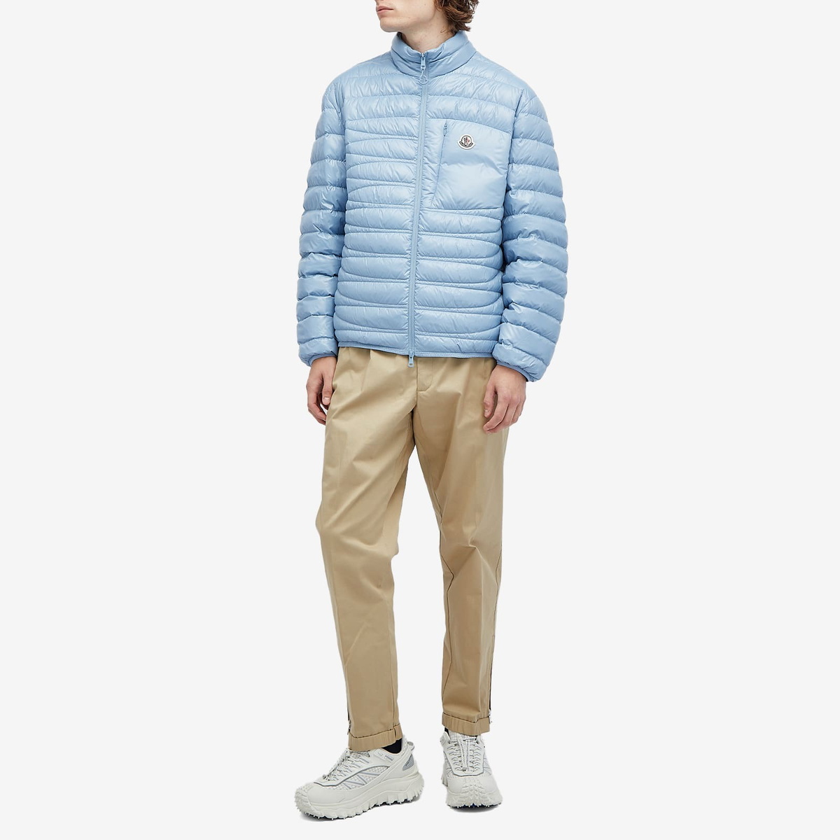 Moncler Men's Leveche Jacket in Light Blue Moncler