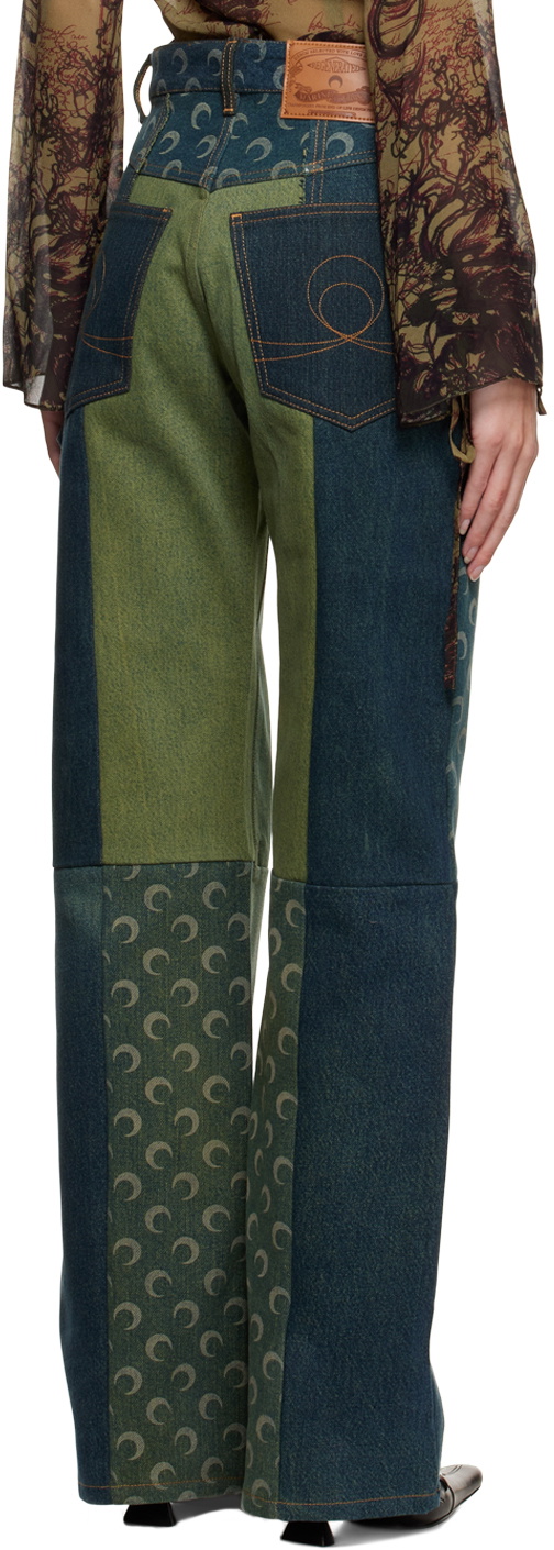 Marine Serre Green Moon Jeans Marine Serre