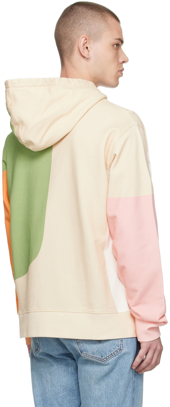 Maison Kitsuné Multicolor All-Over Pastel Composition Hoodie Maison Kitsune