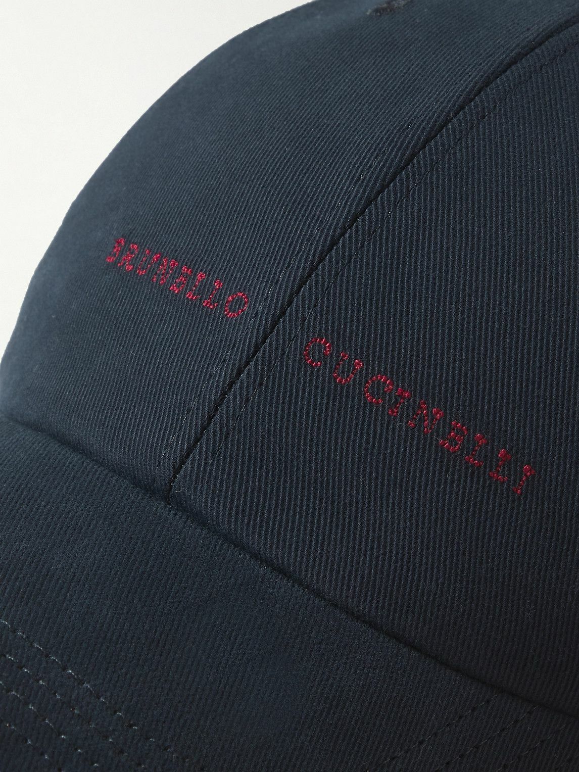 Brunello Cucinelli - Logo-Embroidered Cashmere and Silk-Blend Baseball ...