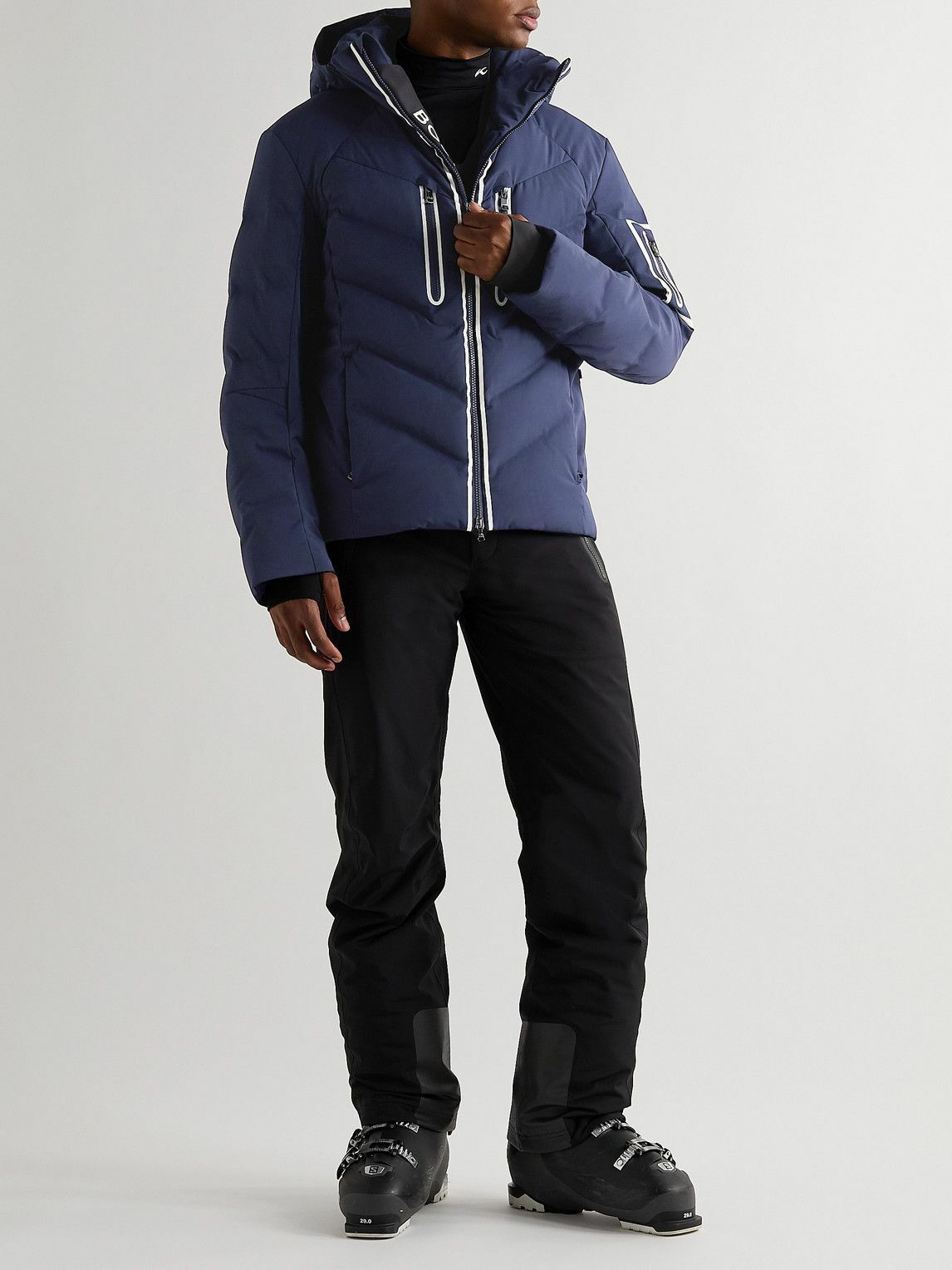 Bogner - Felian-D Quilted Hooded Down Ski Jacket - Blue Bogner