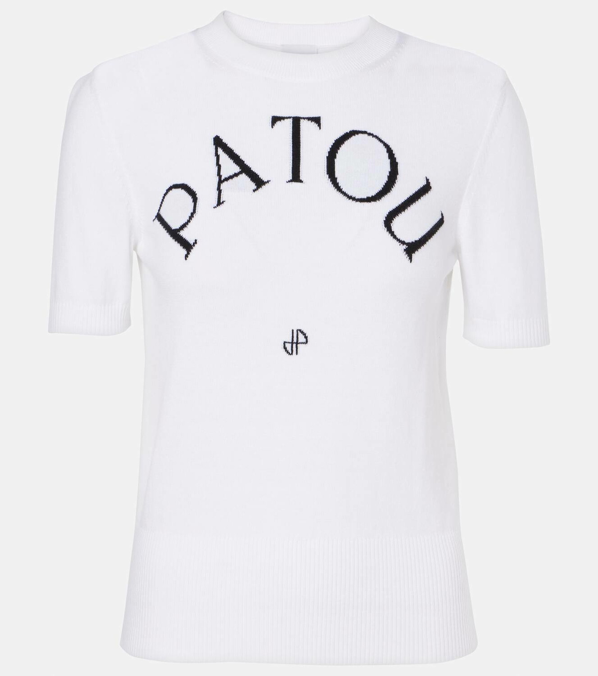 Patou Logo jacquard cotton-blend top Patou