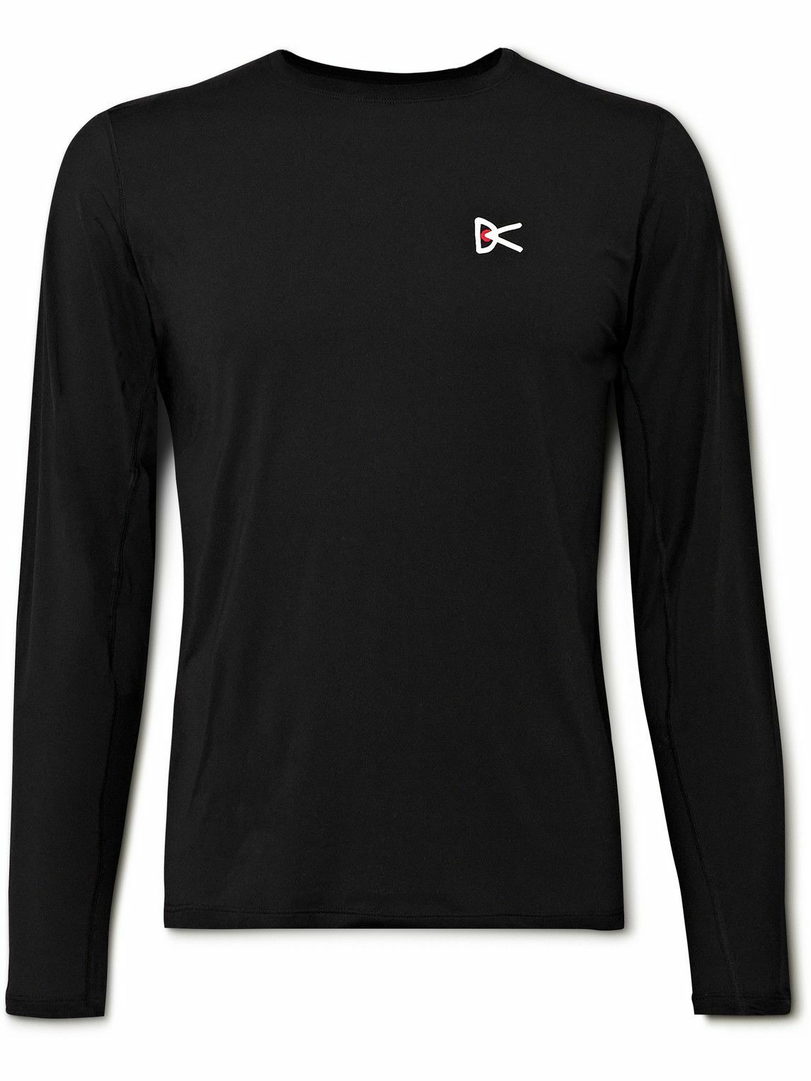 DISTRICT VISION - Aloe Perforated Logo-Print Stretch-Jersey T-Shirt ...