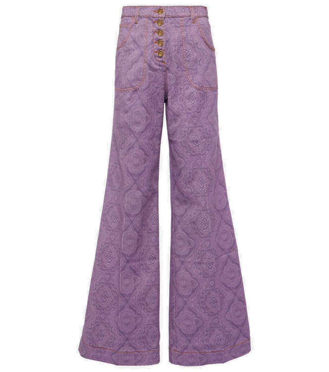 Etro Printed flared jeans Etro