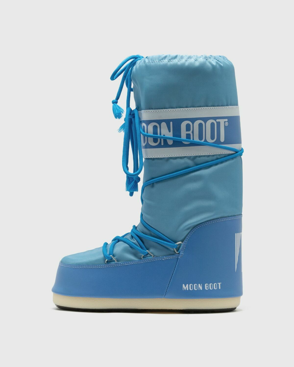 Moon Boot Mb Icon Nylon Blue Boots Moon Boot