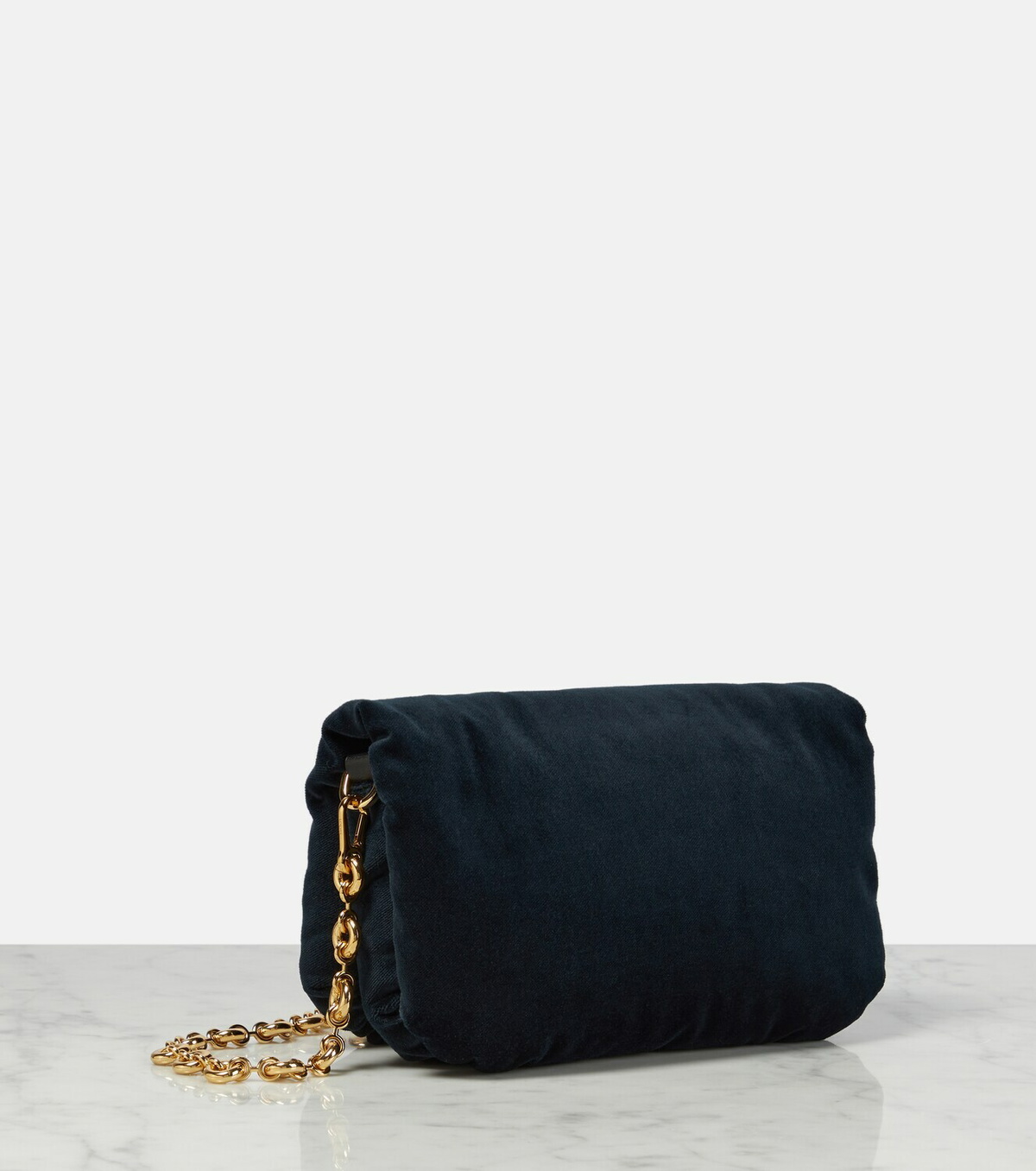 Loewe - Goya Puffer Small velvet shoulder bag Loewe
