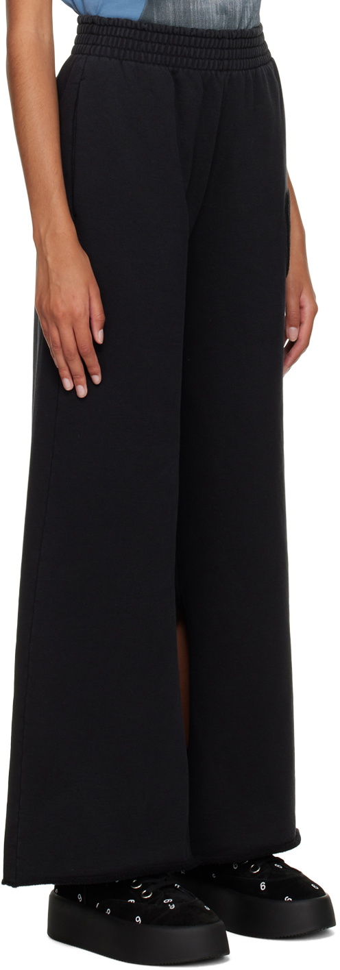 MM6 Maison Margiela Black Patch Lounge Pants MM6 Maison Margiela