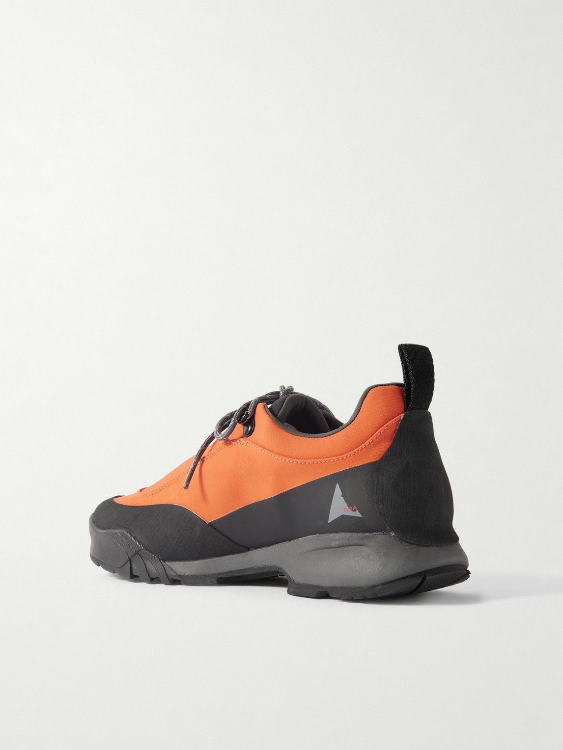 ROA - Cingino Rubber-Trimmed Microfibre Hiking Sneakers - Orange ROA