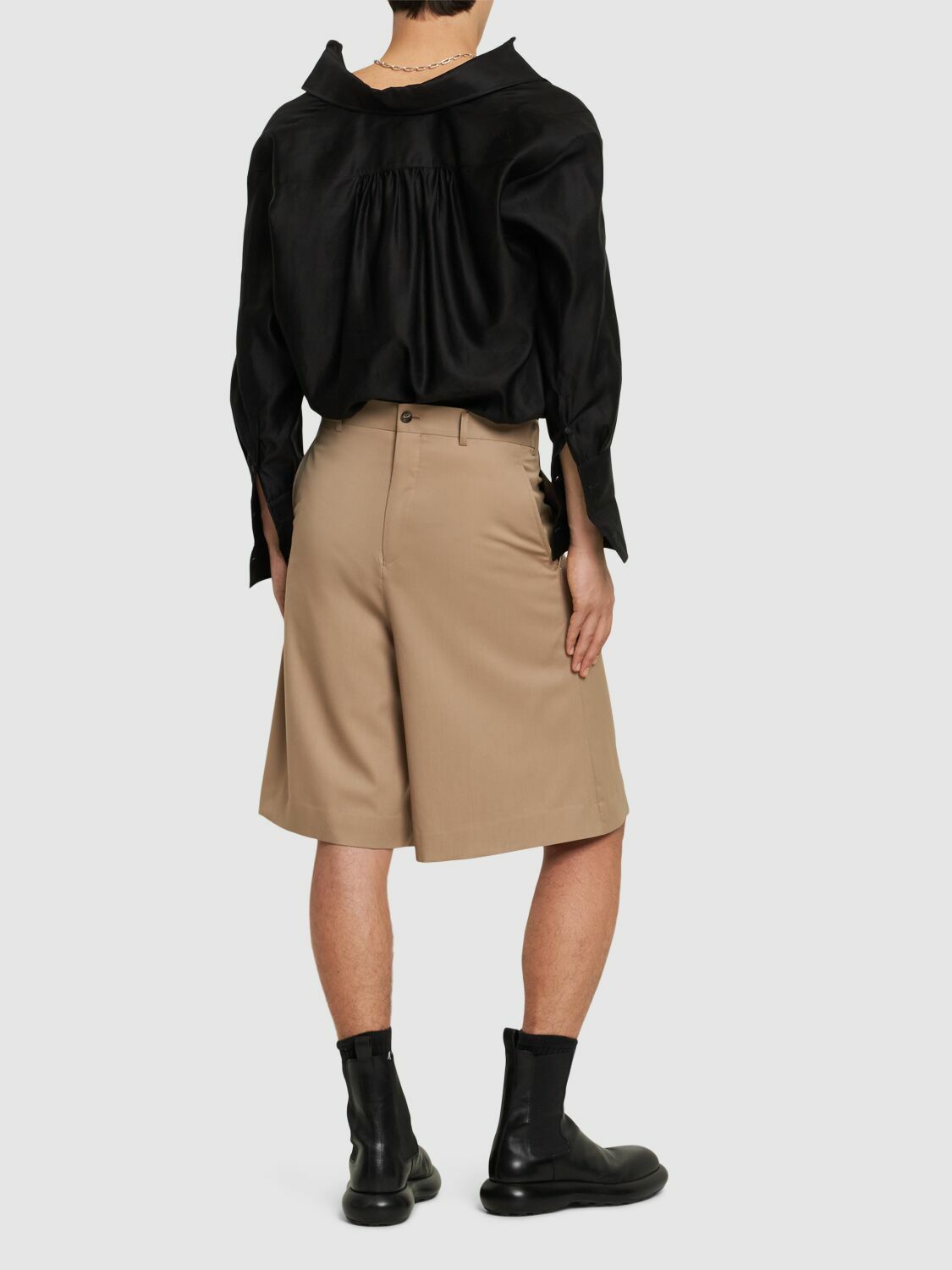 COMME DES GARÇONS HOMME PLUS Boxy Fit Wool Shorts Comme des Garcons ...