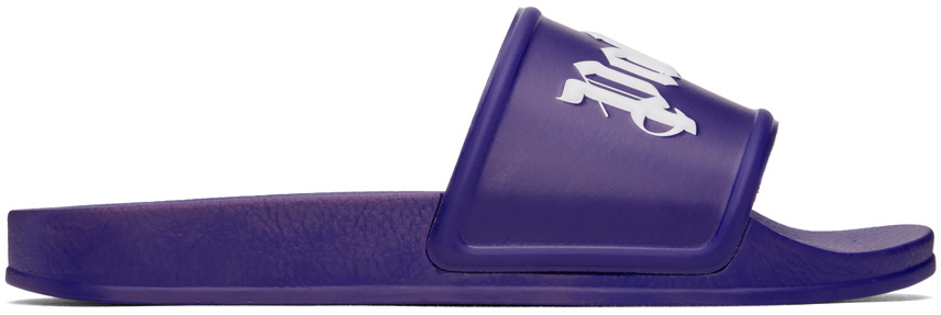 Palm Angels Purple Pool Slides Palm Angels
