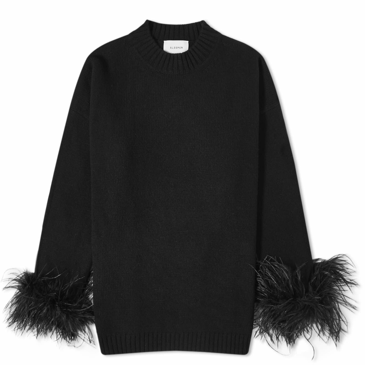 Sleeper Women's Agatha Wool Sweater in Black Sleeper