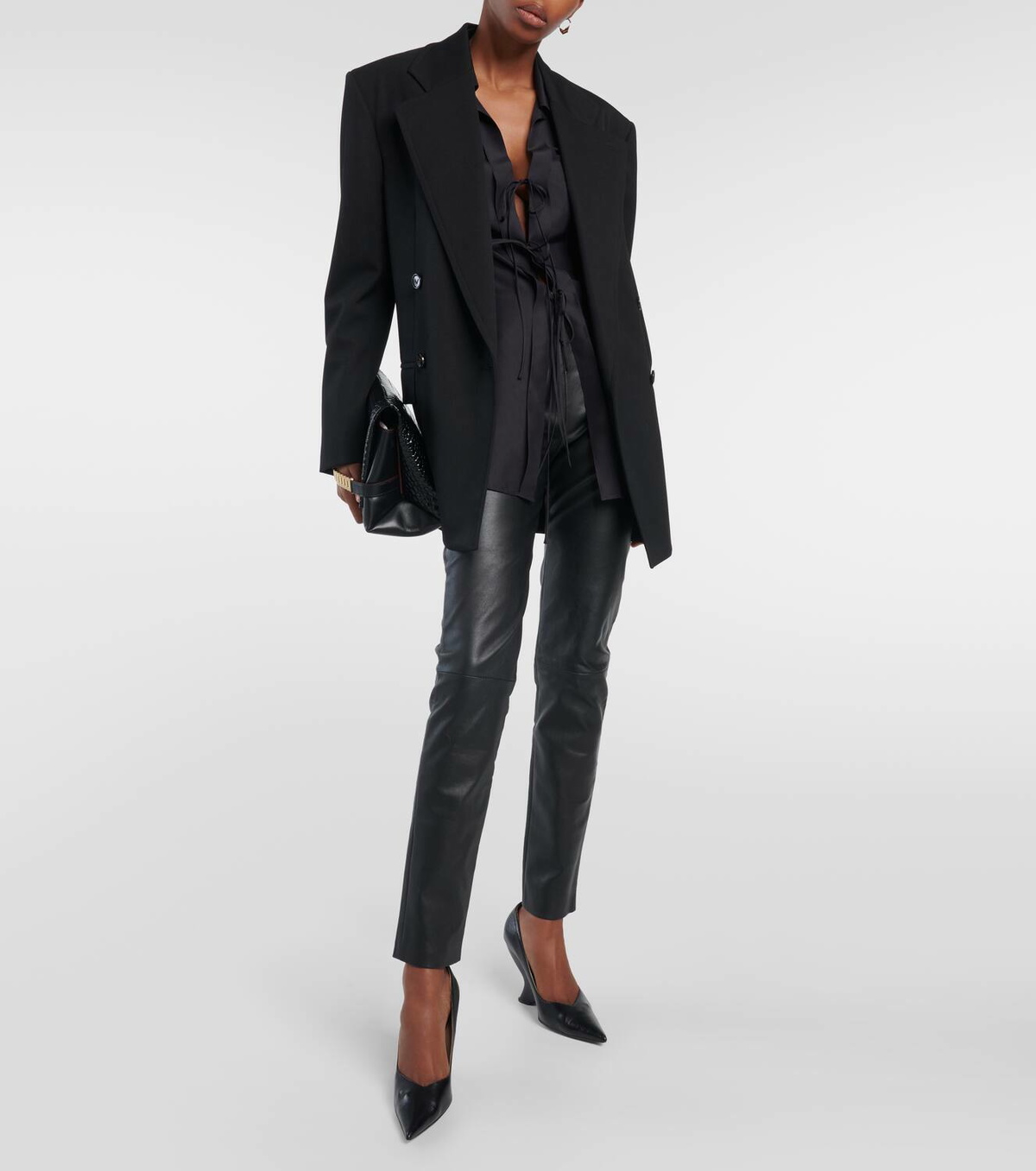Victoria Beckham Leather slim pants Victoria Beckham