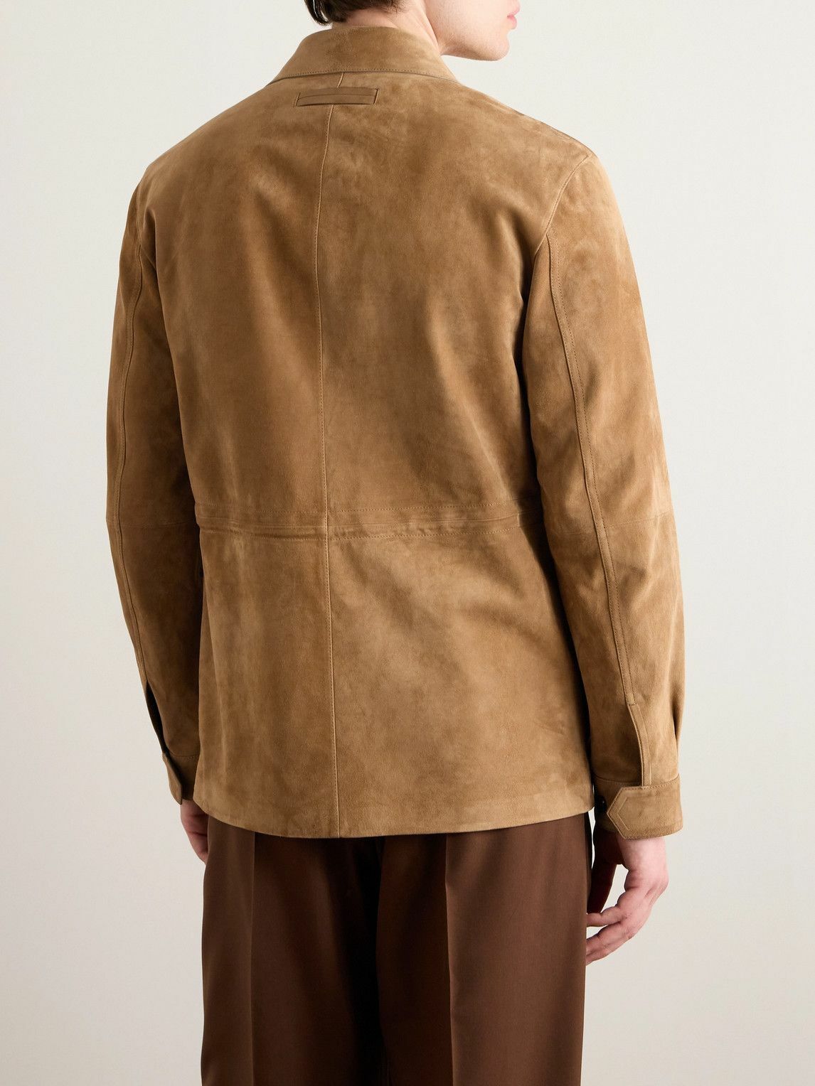 Zegna - Suede Field Jacket - Brown Zegna