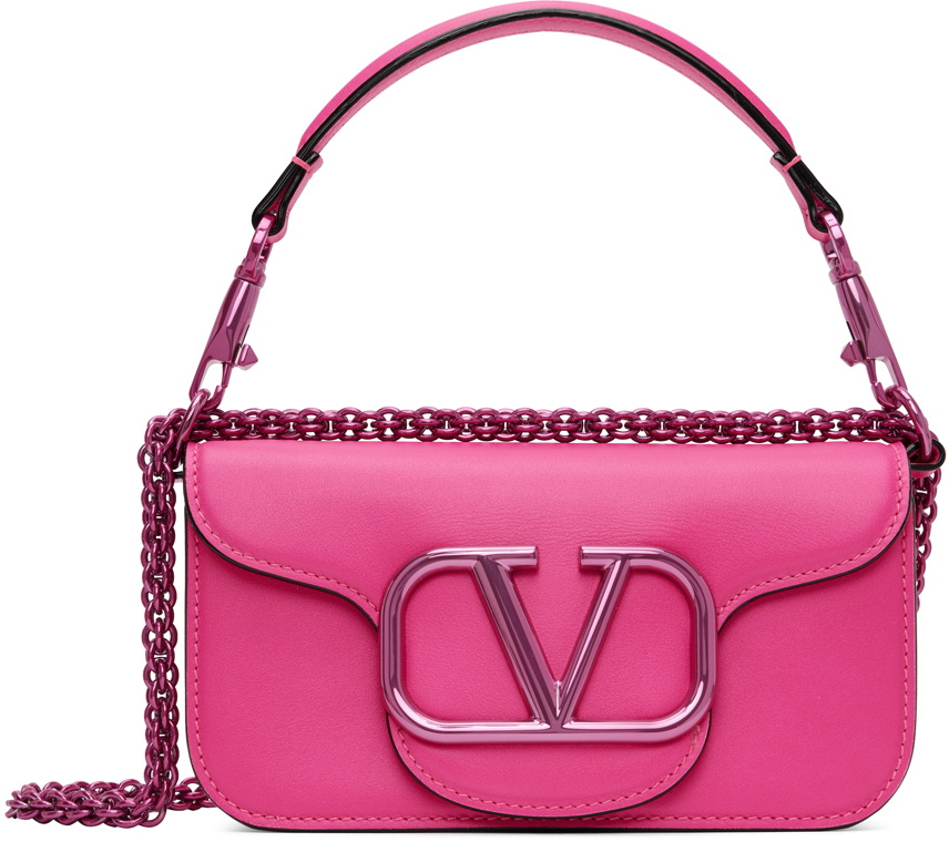 Valentino Garavani Pink Small Locò Bag Valentino Garavani