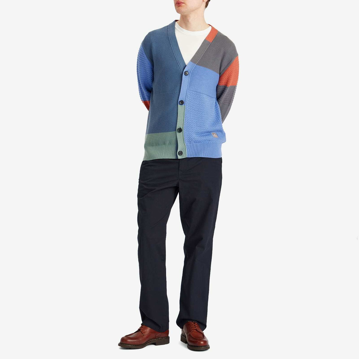 Paul Smith Men's Patchwork Cardigan in Multicolour Paul Smith