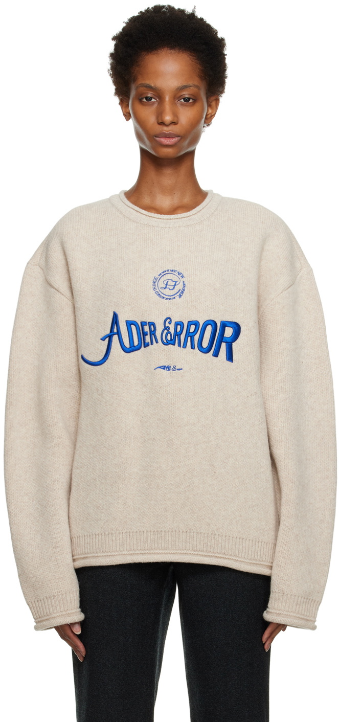 ADER error Beige Verif Sweater ADER error