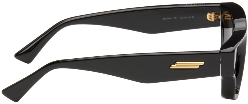 Bottega Veneta Black Sharp Square Sunglasses Bottega Veneta