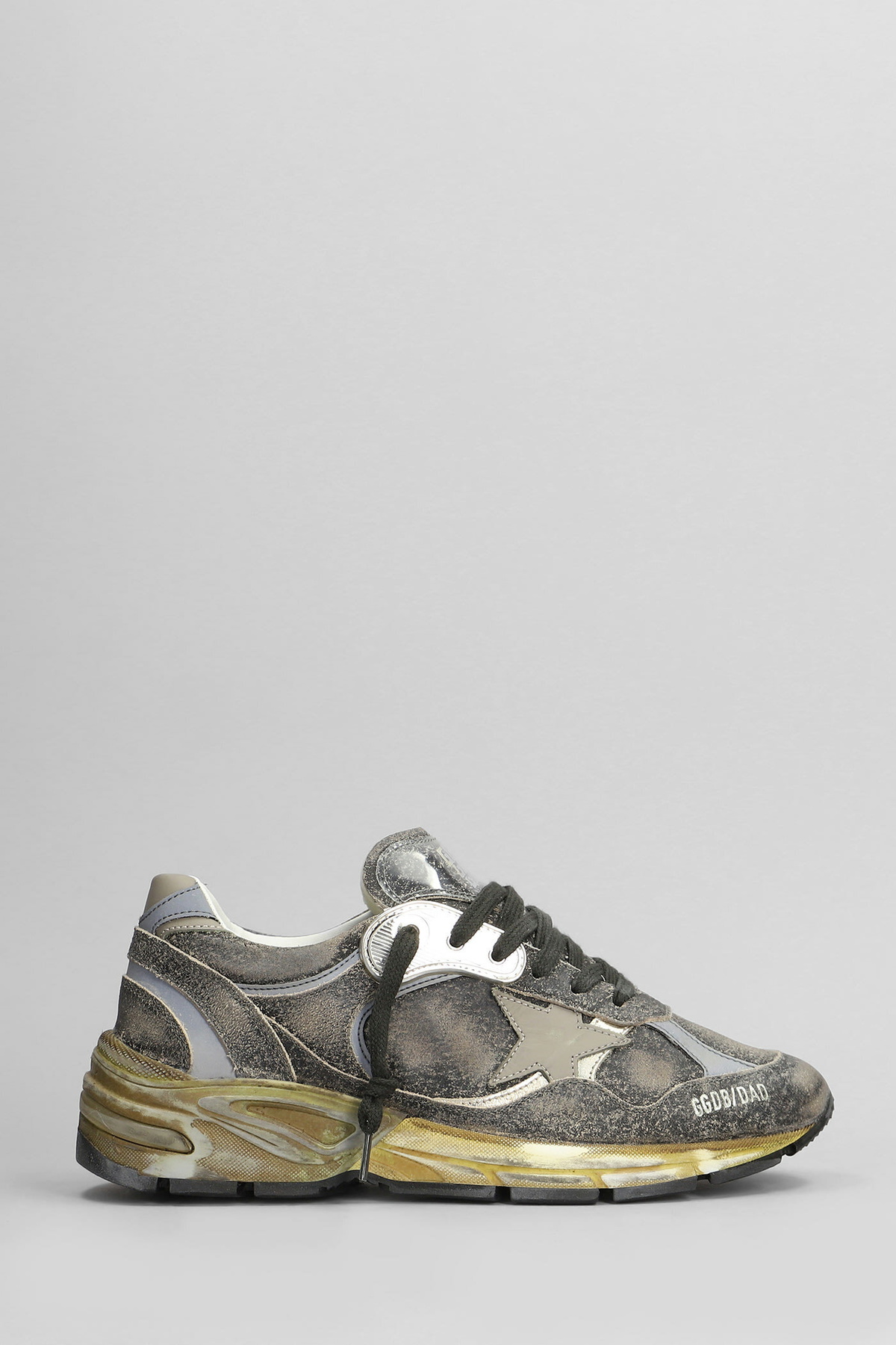 Golden Goose Running Sneakers In Black Suede Golden Goose Deluxe Brand