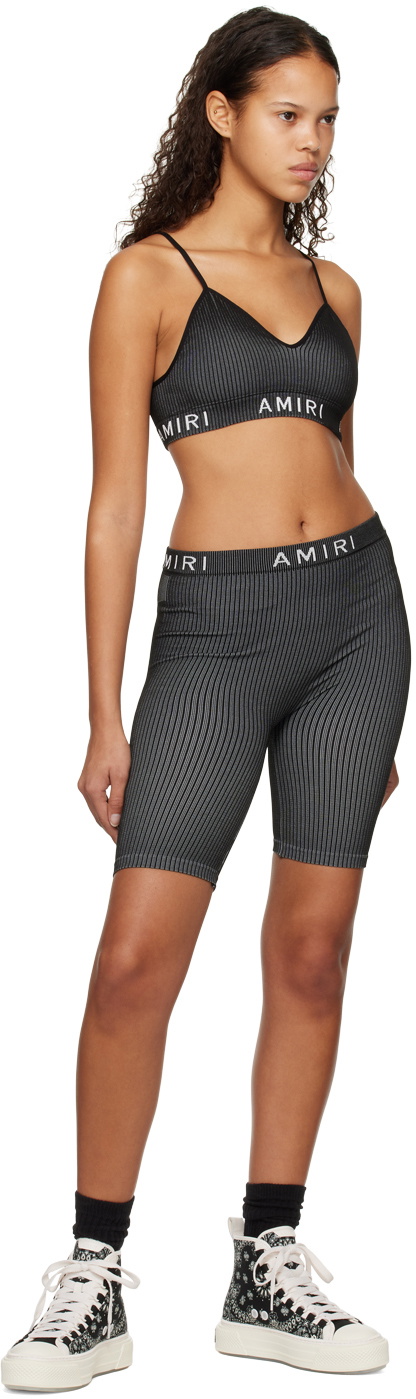 AMIRI Black Seamless Bike Shorts Amiri