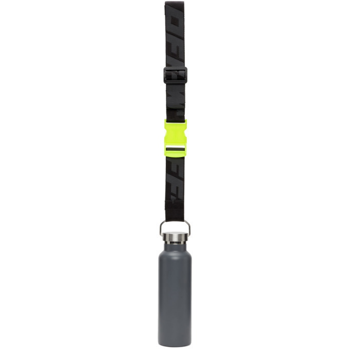 Off-White Grey Shoulder Strap Thermos Off-White