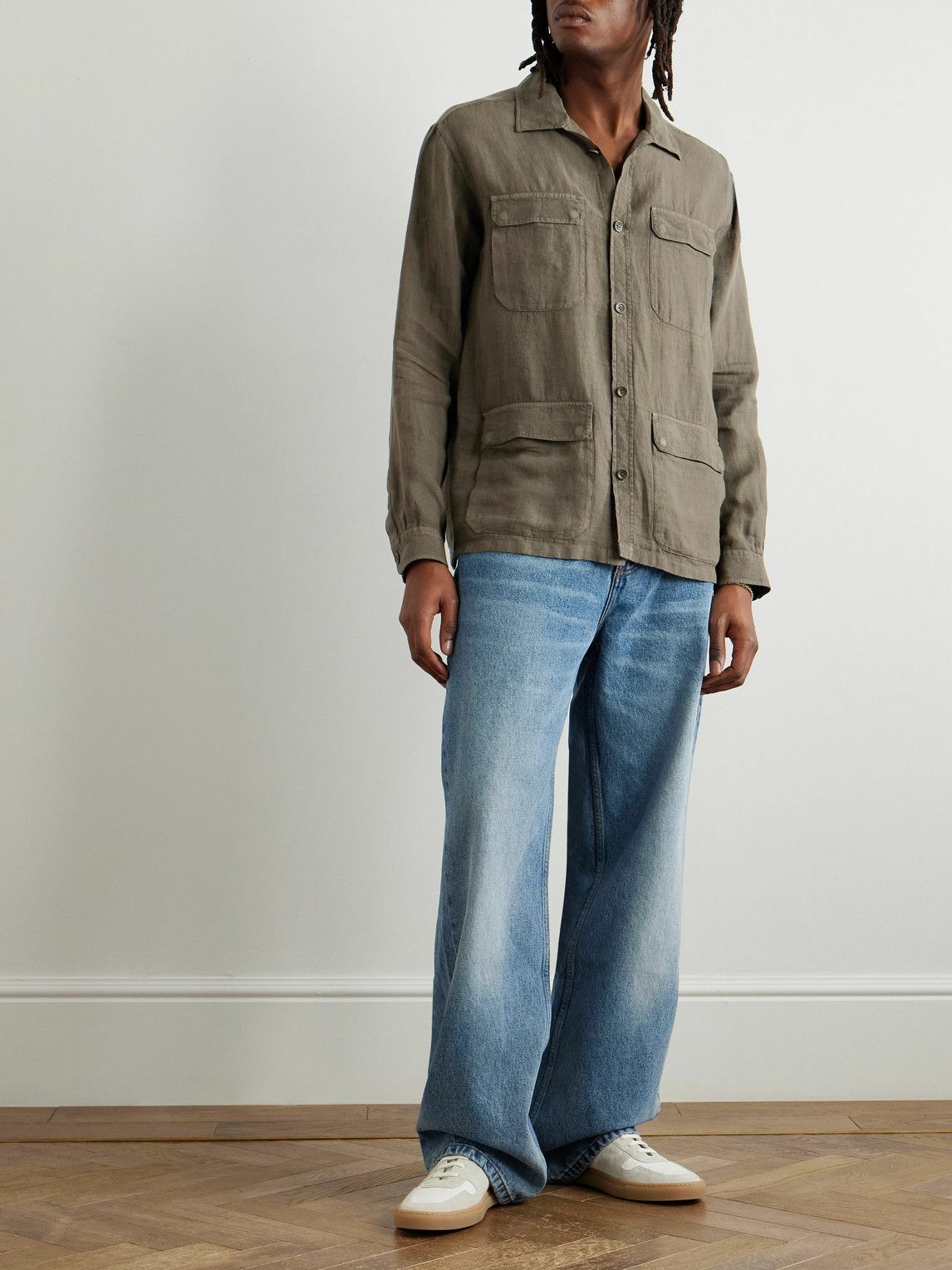 Herno - Linen Field Jacket - Green Herno