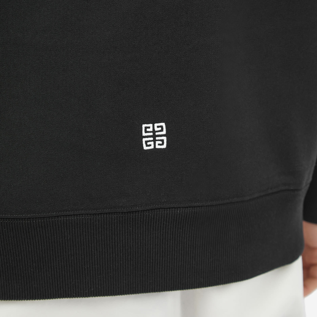 Givenchy Men's College Embroidered Logo Crew Sweat in Black Givenchy