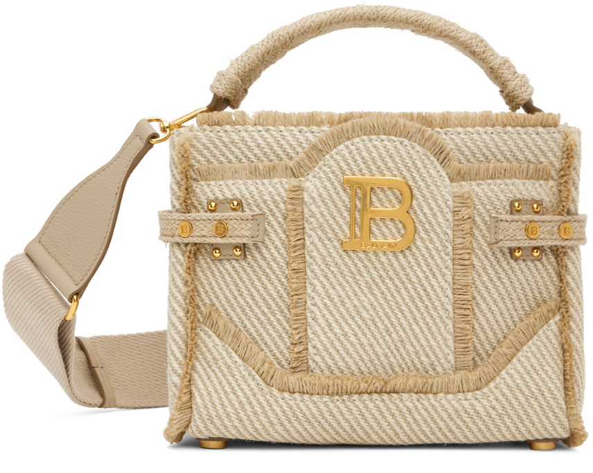 Balmain Beige B-Buzz 22 Shoulder Bag Balmain
