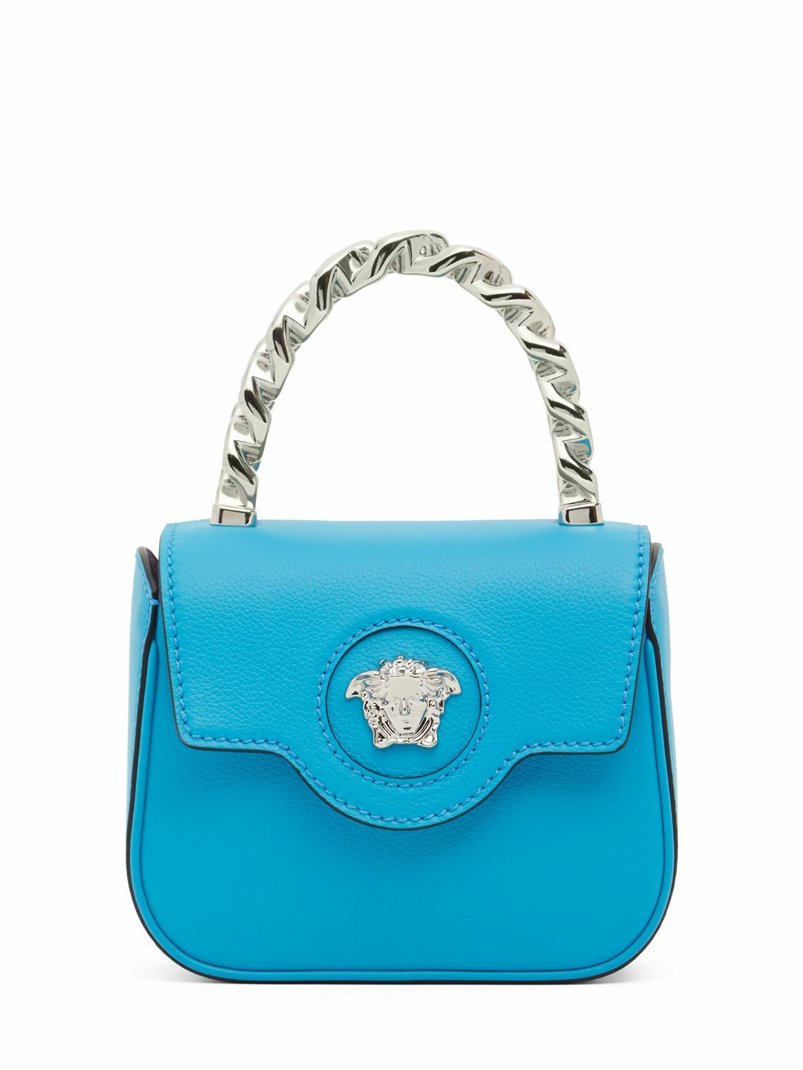 VERSACE - Mini Medusa Leather Top Handle Bag Versace