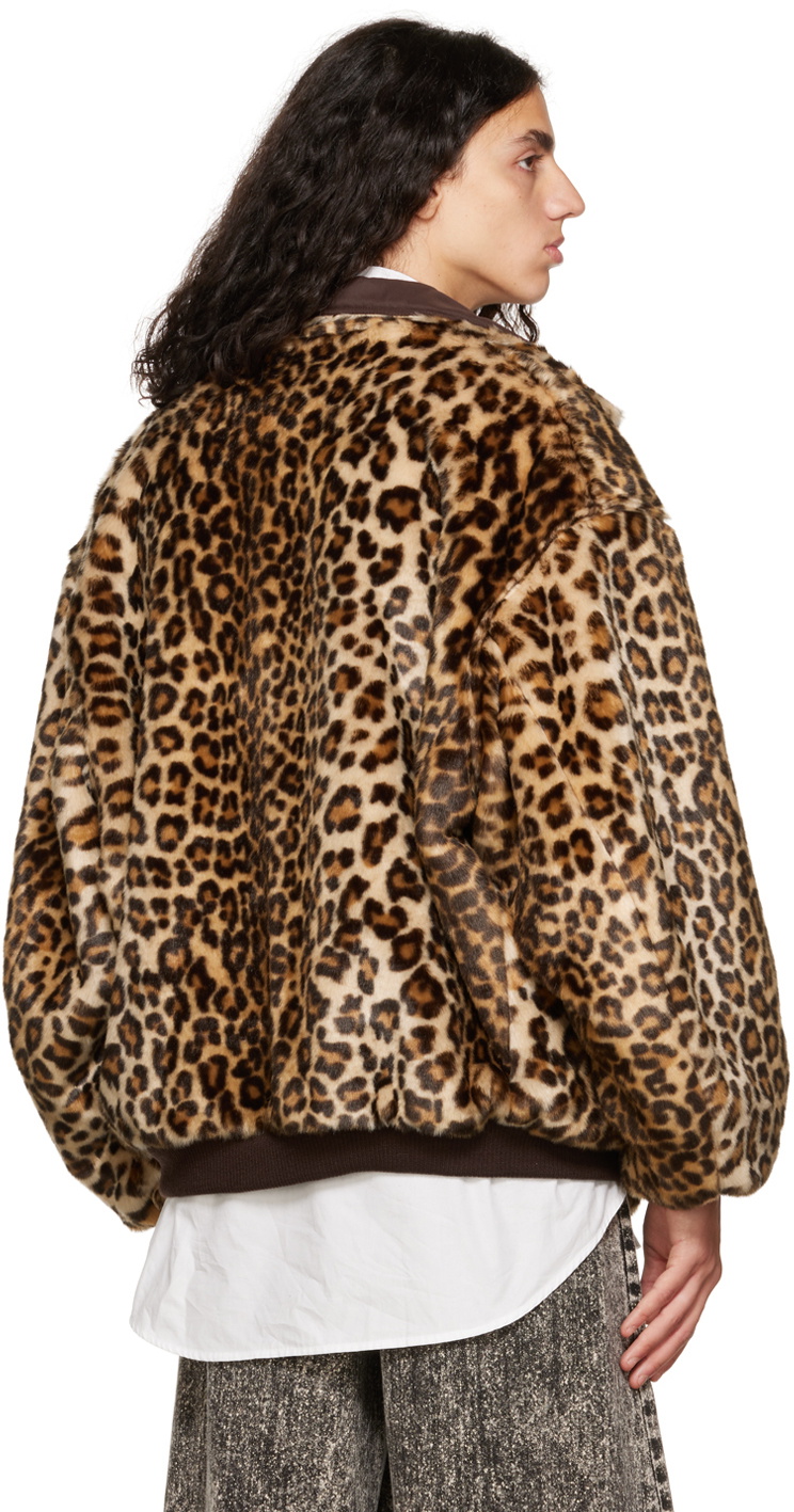 R13 Brown Leopard Reversible Jacket R13