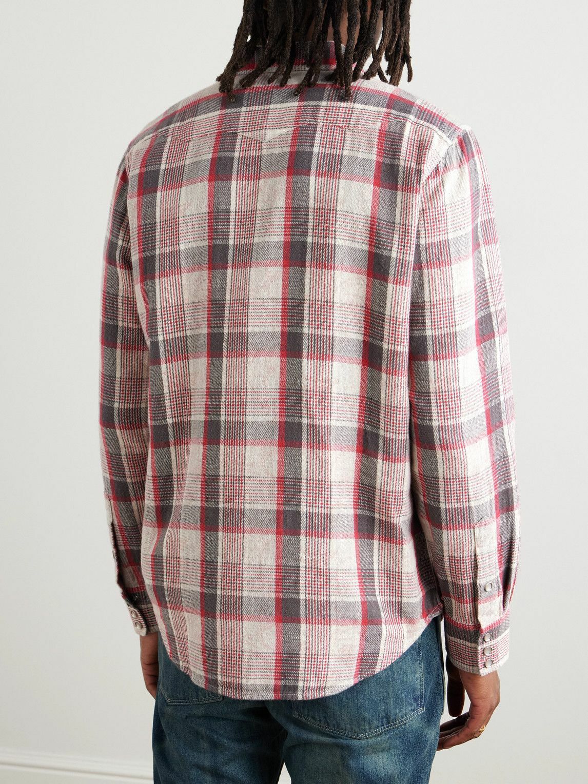 RRL - Buffalo Checked Cotton-Flannel Shirt - Red RRL