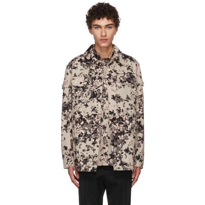 Givenchy Beige Hydrangea Jacket Givenchy