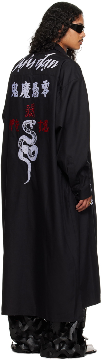 LU'U DAN Black Tokko L-D Coat LU'U DAN