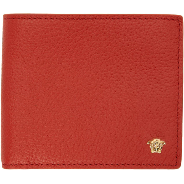 Versace Red Small Medusa Wallet Versace