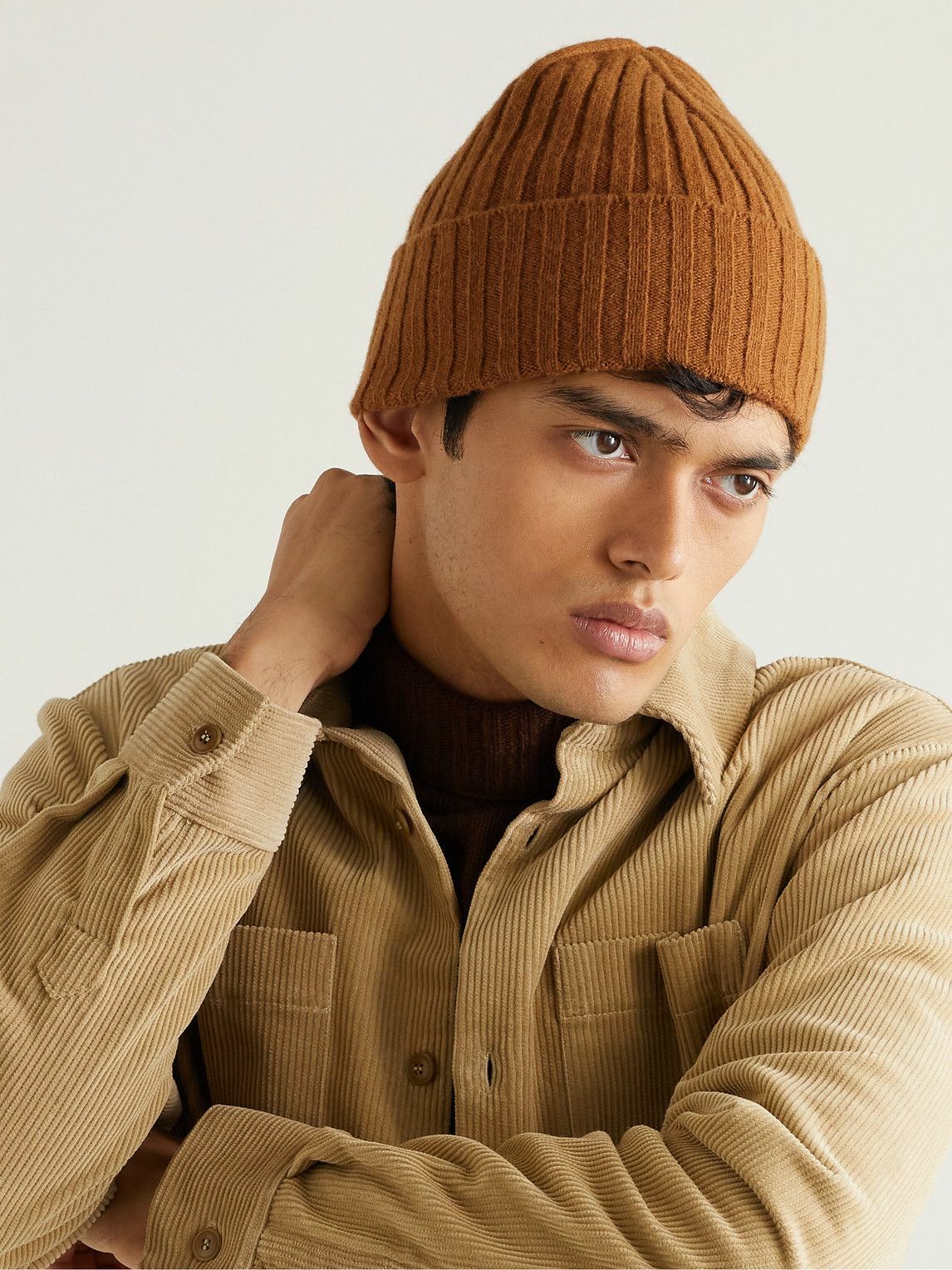 De Petrillo - Merino Wool and Cashmere-Blend Beanie De Petrillo