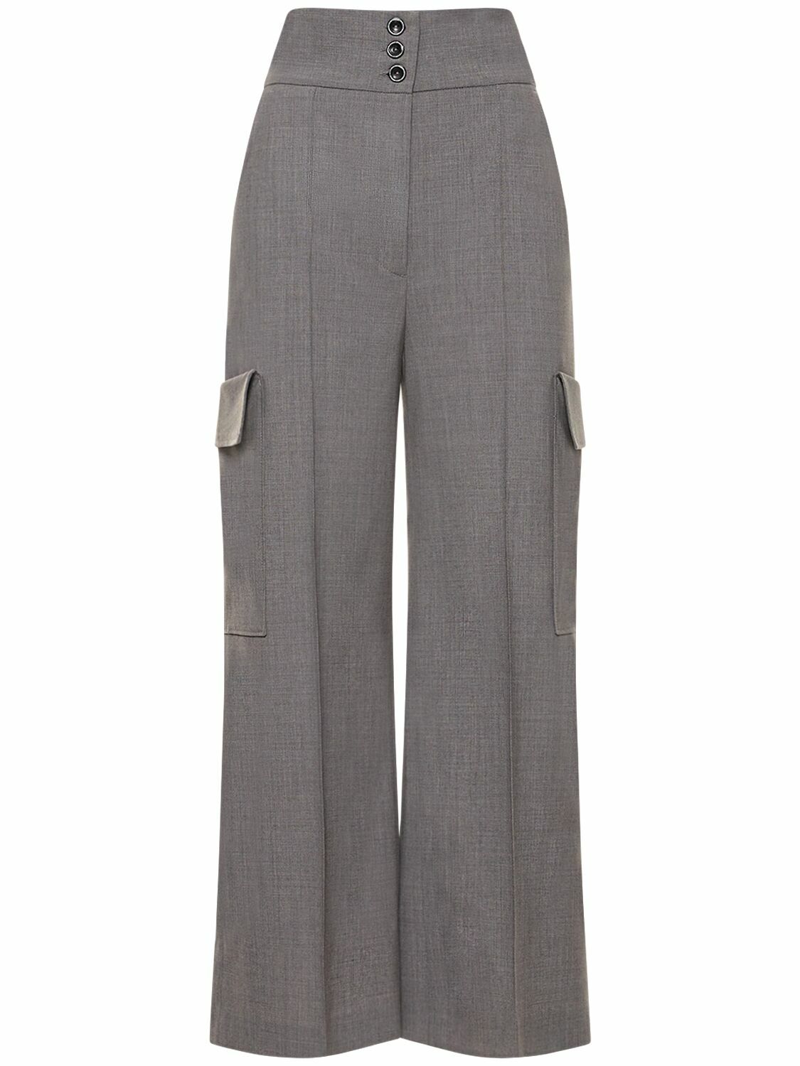 MSGM - Tailored Stretch Wool Cargo Pants MSGM