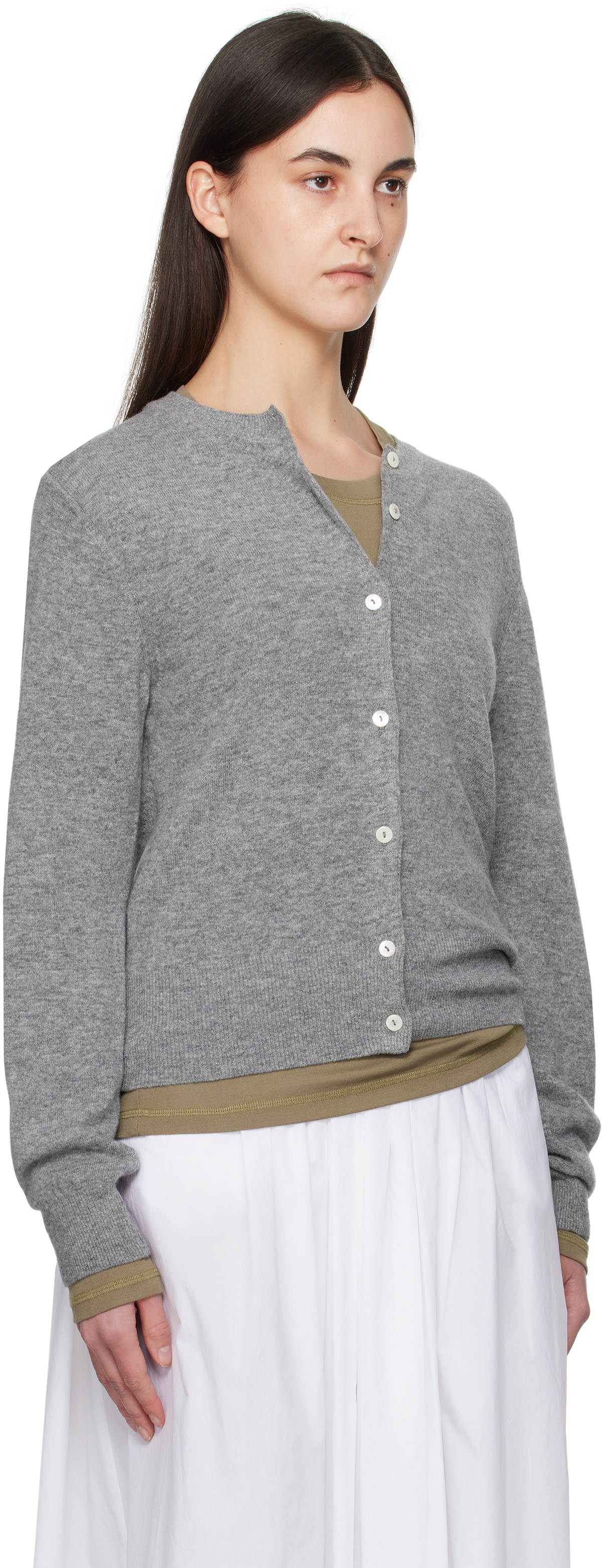 Nothing Written Red Emitt Wool Round Cardigan NOTHING WRITTEN