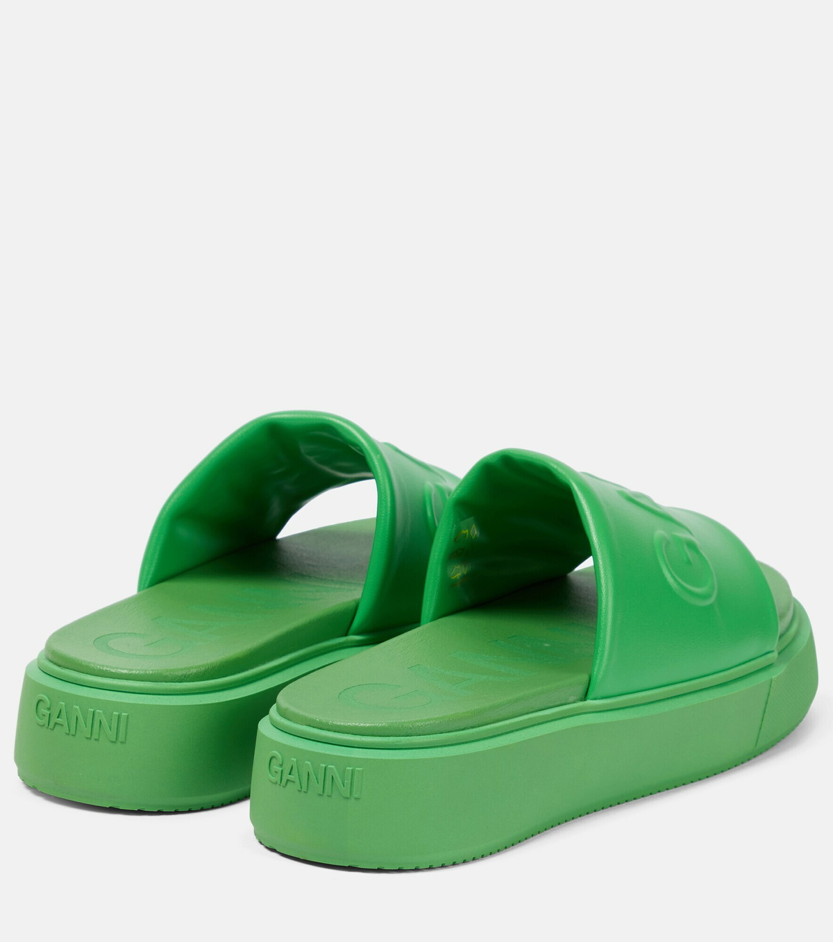 Ganni - Logo rubber slides GANNI