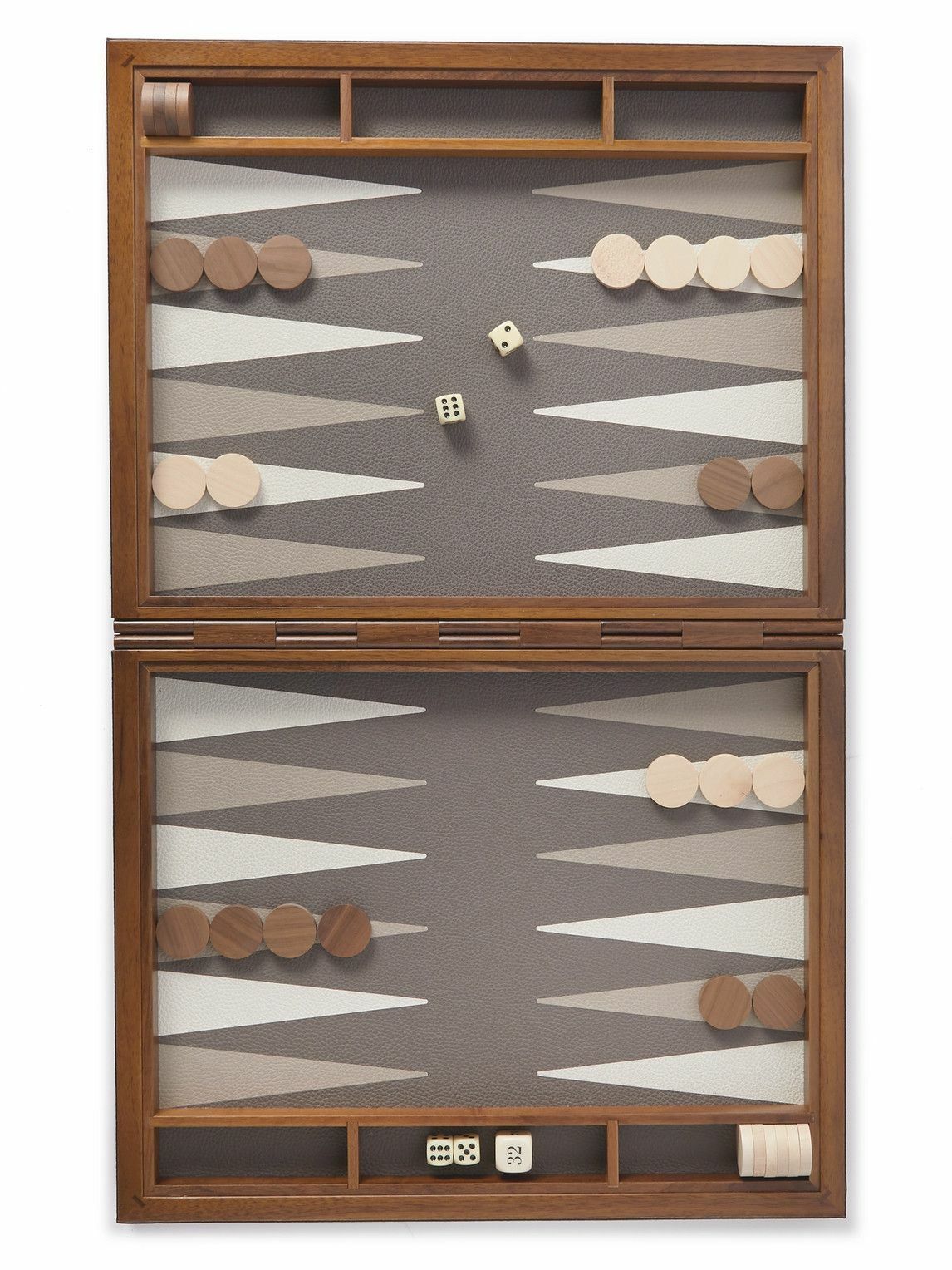 Giobagnara - Full-Grain Leather and Wood Backgammon Case