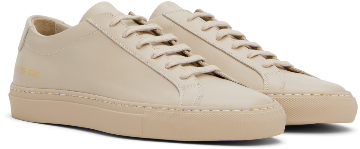 Common Projects Beige Original Achilles Low Sneakers Common Projects