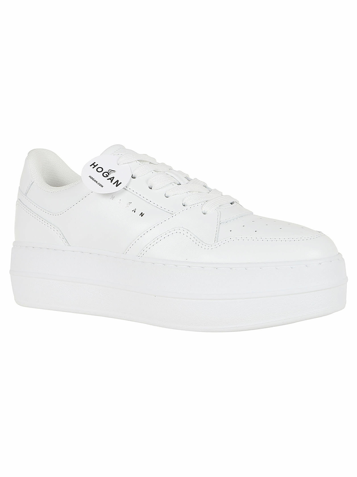Hogan White Leather Sneakers Hogan